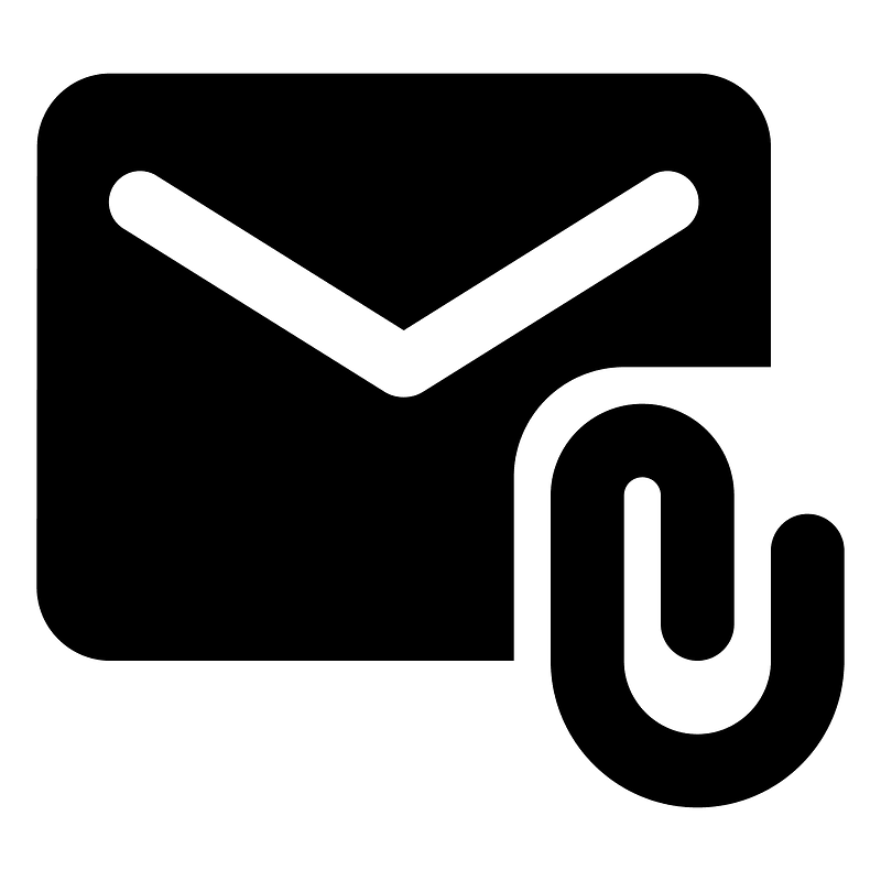 Attach email - Free vector icons on creazilla.com
