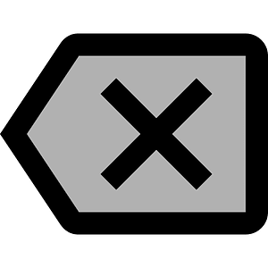 Backspace icon. Free download transparent .PNG | Creazilla