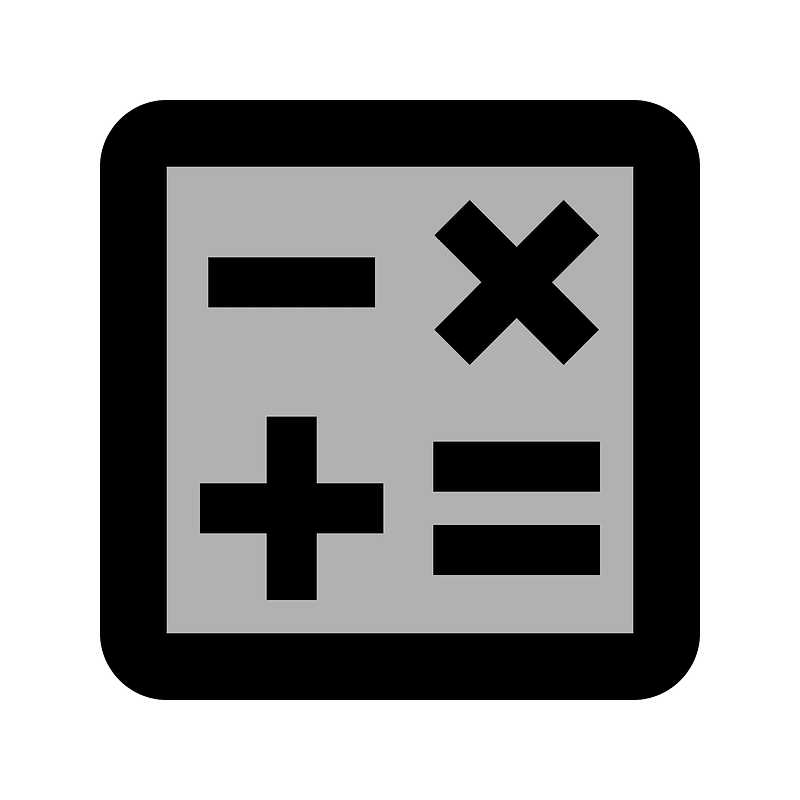 Calculate - Free vector icons on creazilla.com
