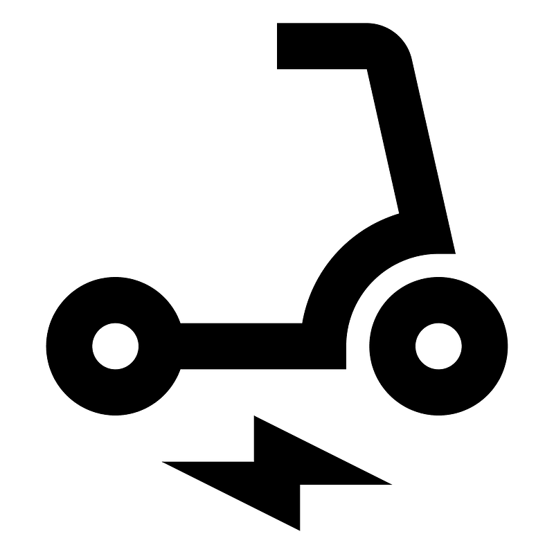 Electric scooter icon. Free download transparent .PNG | Creazilla