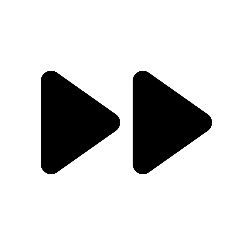 Fast forward icon. Free download transparent .PNG | Creazilla