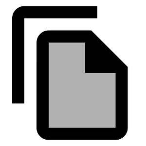 File copy icon. Free download transparent .PNG | Creazilla