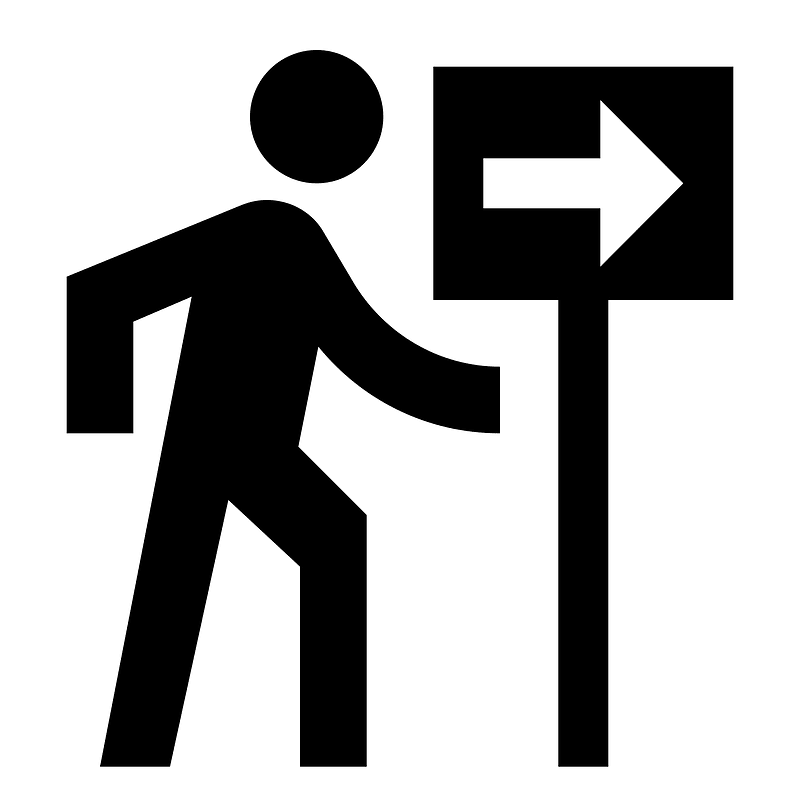 Follow the signs icon. Free download transparent .PNG | Creazilla