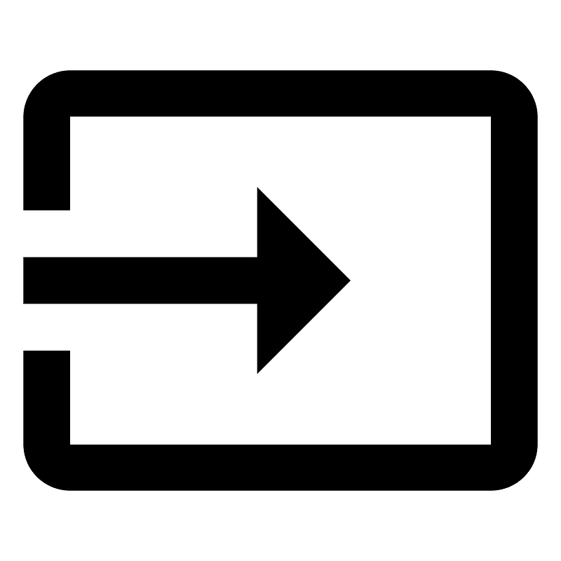 Input icon. Free download transparent .PNG | Creazilla