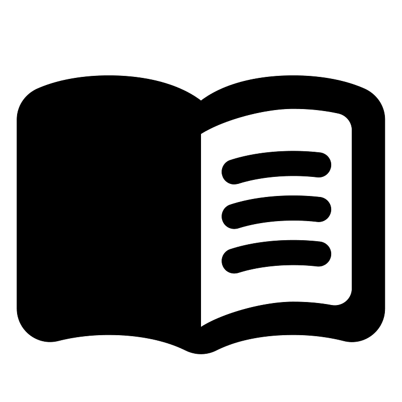 Menu book icon. Free download transparent .PNG | Creazilla