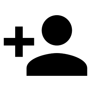Person add icon. Free download transparent .PNG | Creazilla