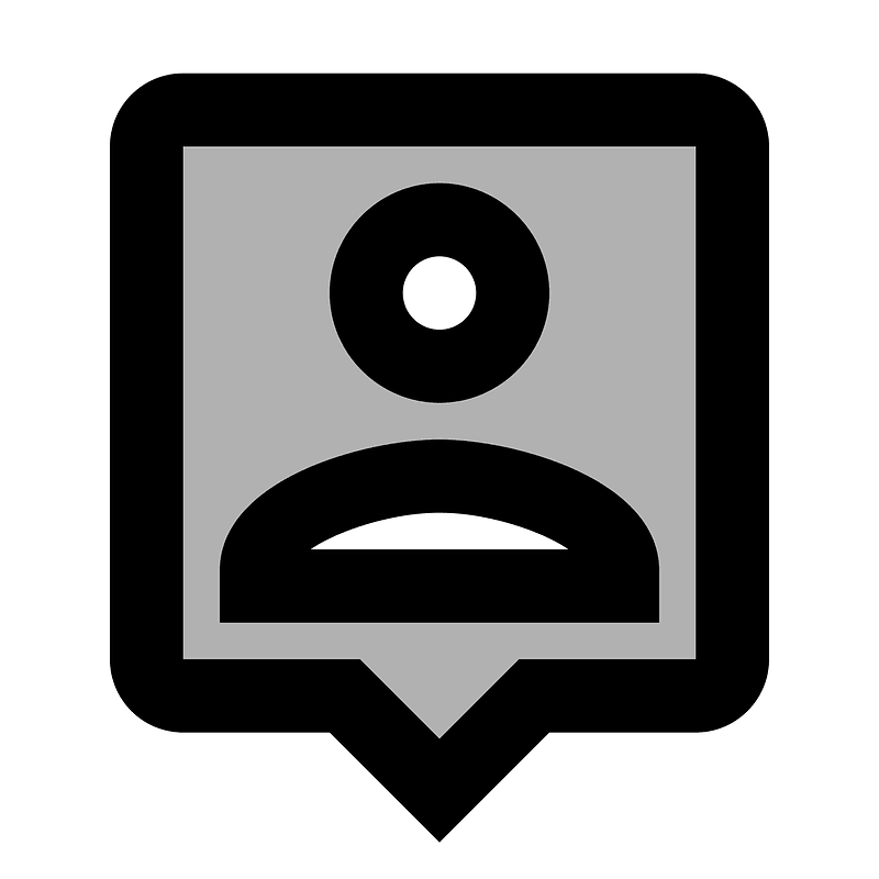 Person pin icon. Free download transparent .PNG | Creazilla