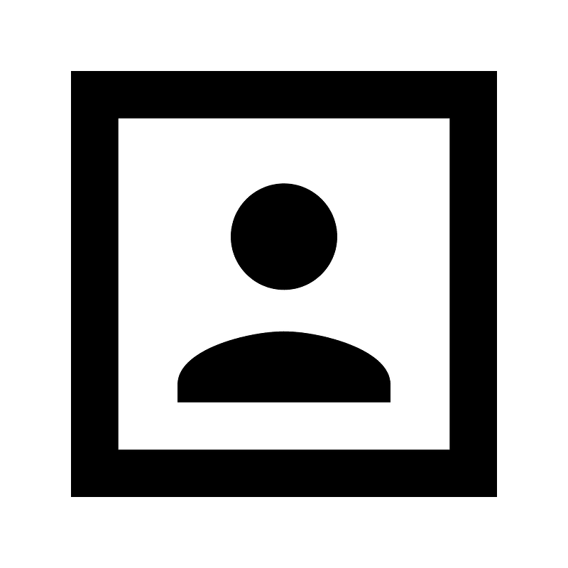 Portrait icon. Free download transparent .PNG | Creazilla