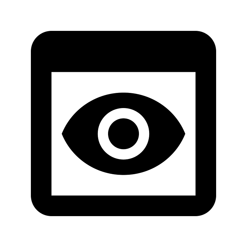 Preview icon. Free download transparent .PNG | Creazilla