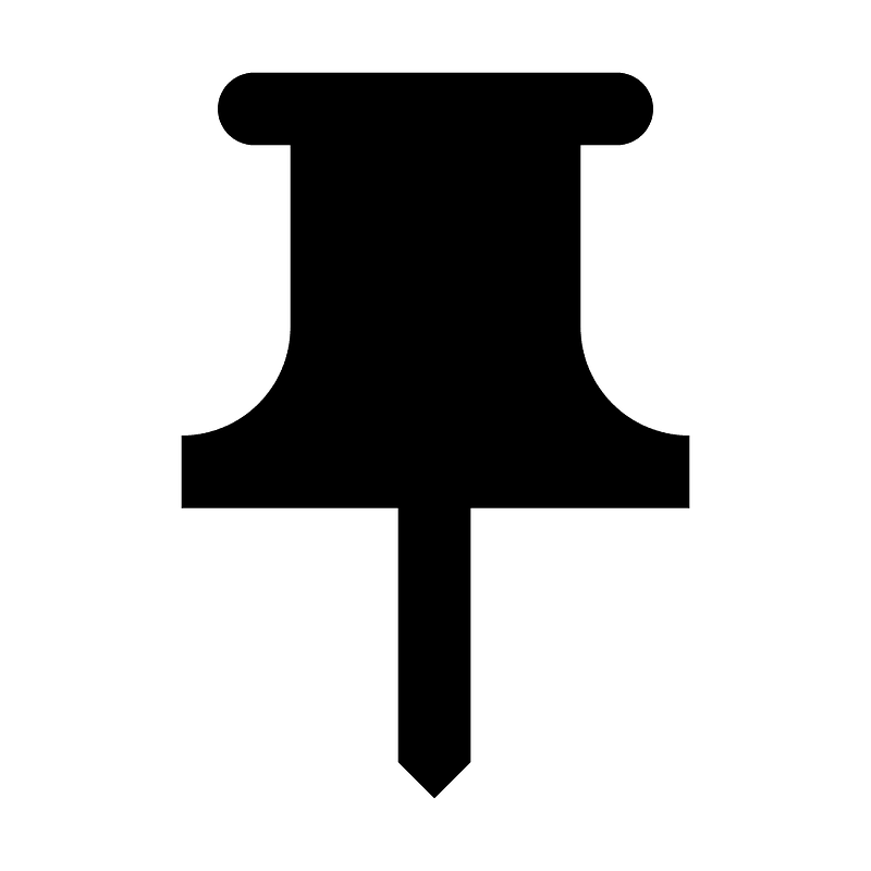 Push pin icon. Free download transparent .PNG | Creazilla