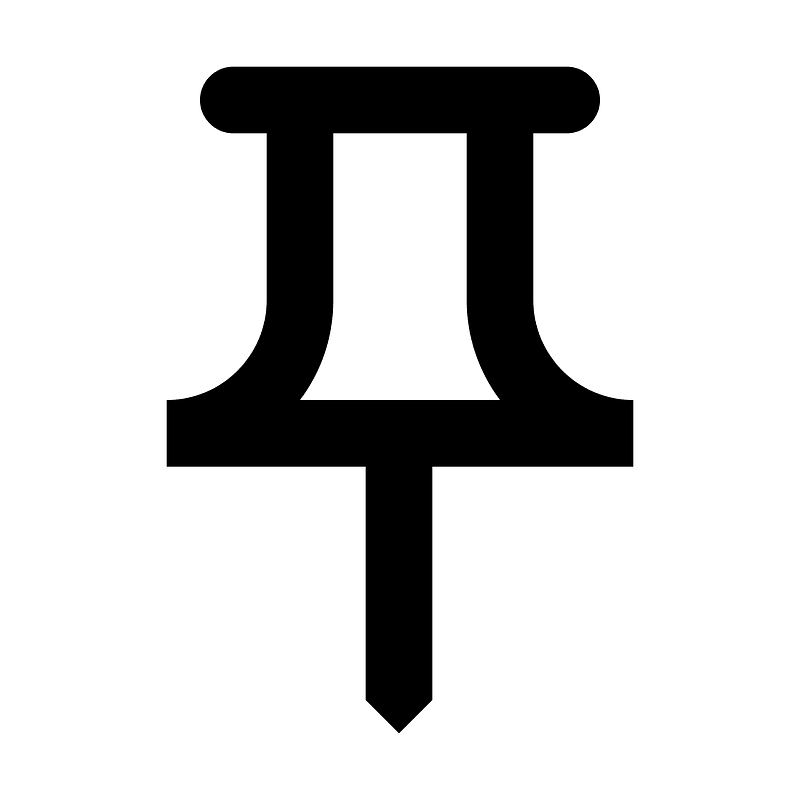 Push pin icon. Free download transparent .PNG | Creazilla