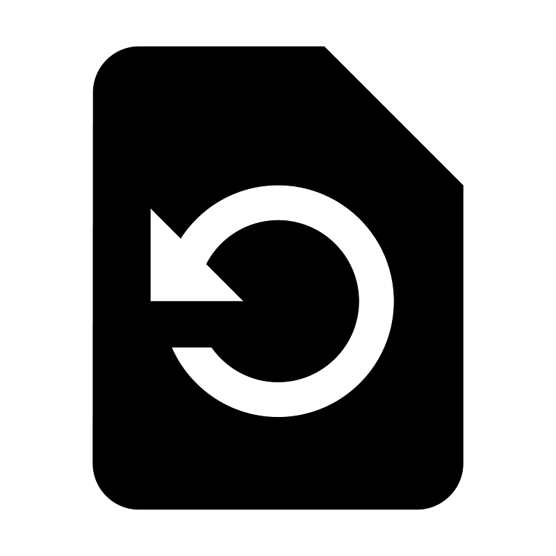 Restore page icon. Free download transparent .PNG | Creazilla