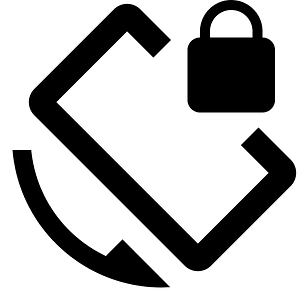 Screen lock rotation icon. Free download transparent .PNG | Creazilla