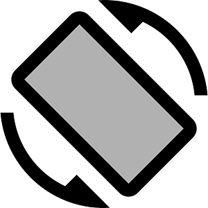 Screen rotation icon. Free download transparent .PNG | Creazilla