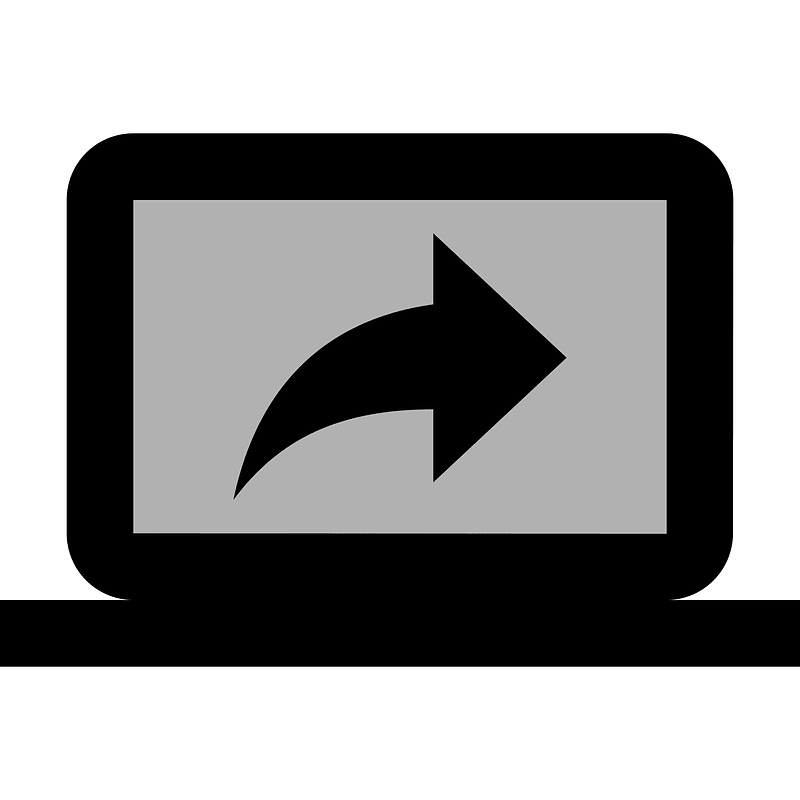 Screen share icon. Free download transparent .PNG | Creazilla