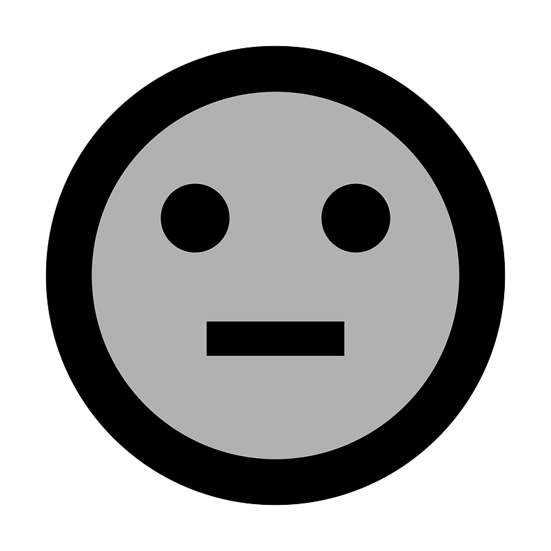 Sentiment neutral icon. Free download transparent .PNG | Creazilla