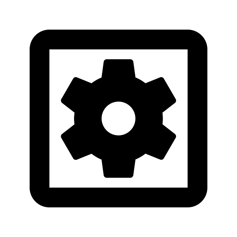 Settings applications icon. Free download transparent .PNG | Creazilla