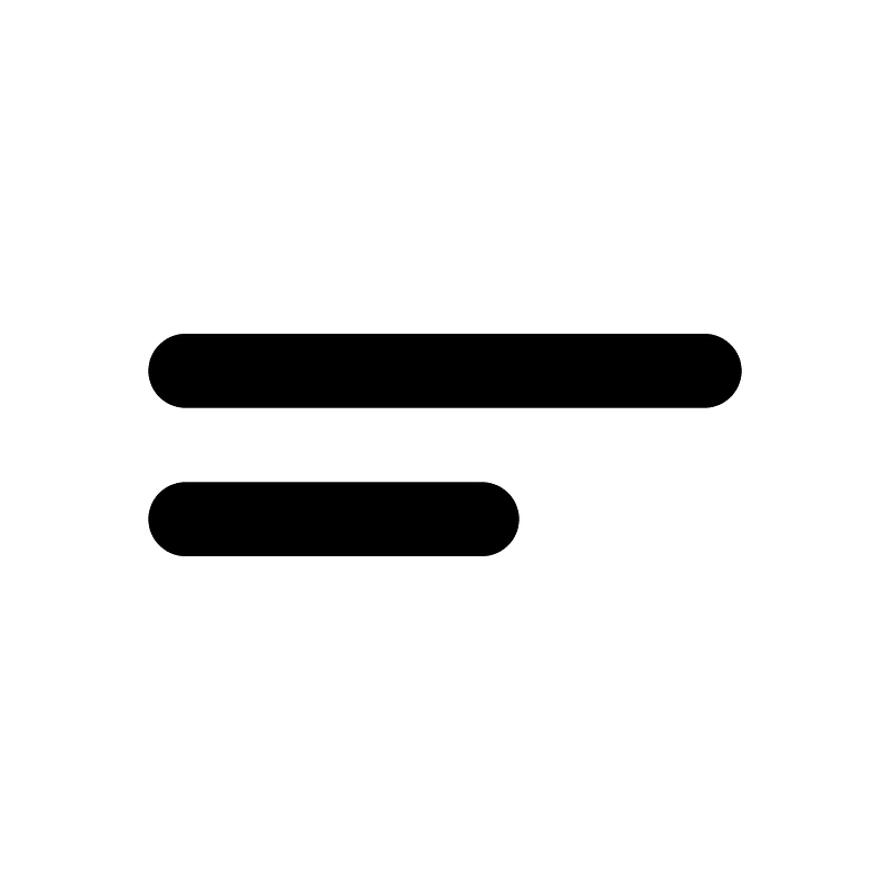 Short text icon. Free download transparent .PNG | Creazilla