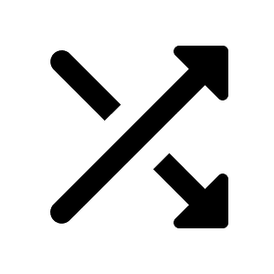 Shuffle icon. Free download transparent .PNG | Creazilla