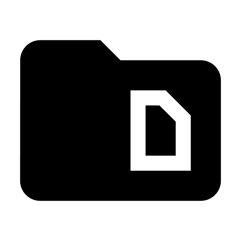 Snippet folder icon. Free download transparent .PNG | Creazilla