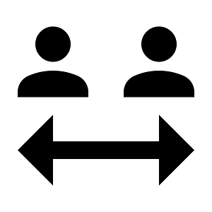 Social distance icon. Free download transparent .PNG | Creazilla