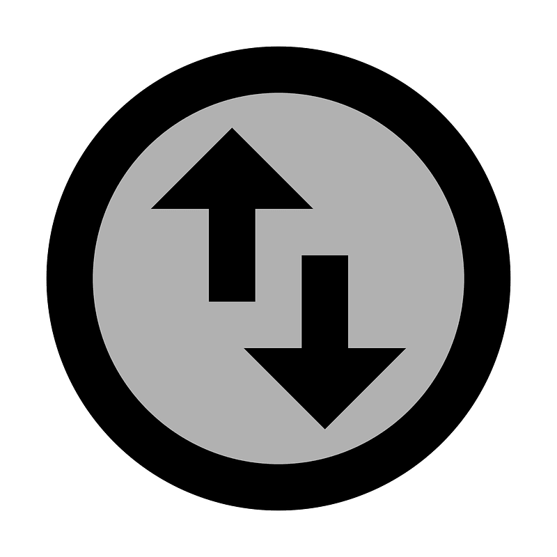 Swap vertical circle - Free vector icons on creazilla.com