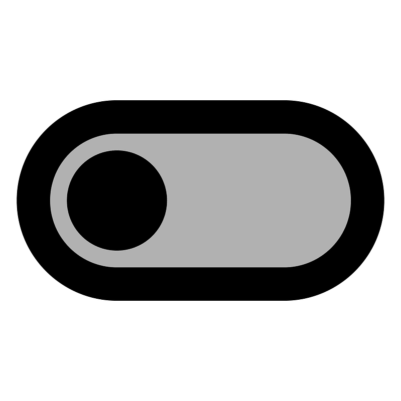 Toggle off icon. Free download transparent .PNG | Creazilla