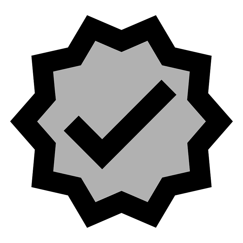 Verified icon. Free download transparent .PNG | Creazilla