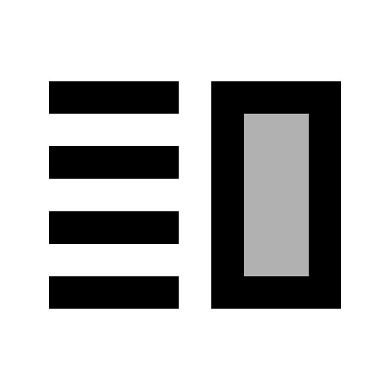 Vertical split - Free vector icons on creazilla.com