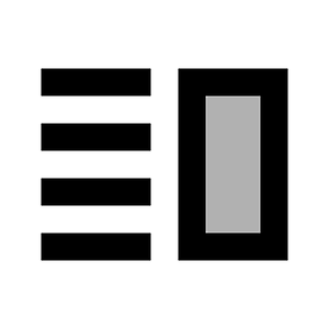 Vertical split icon. Free download transparent .PNG | Creazilla