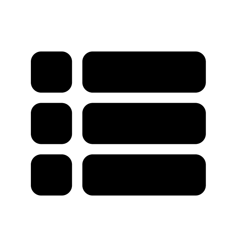 View list icon. Free download transparent .PNG | Creazilla