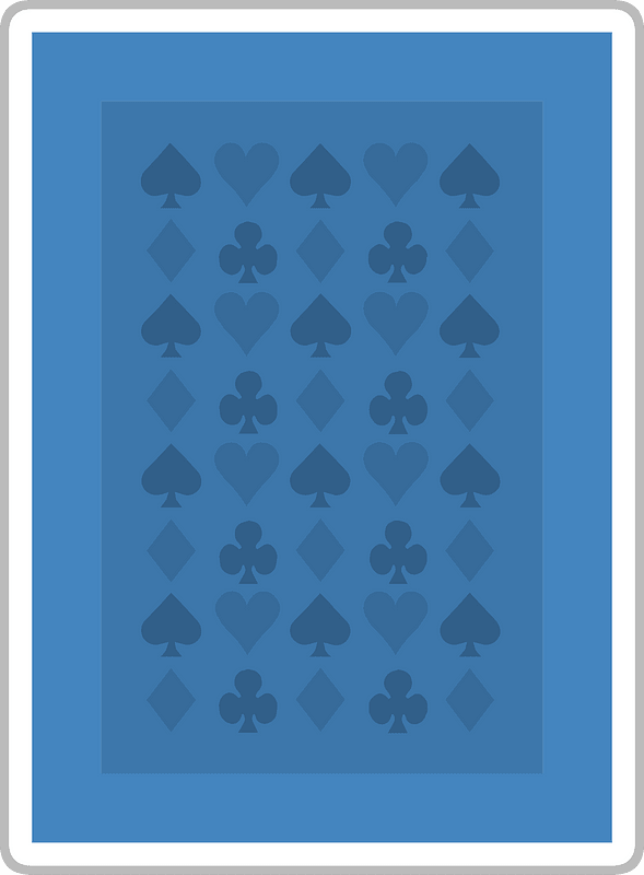 Blue card back icon. Free download transparent .PNG | Creazilla