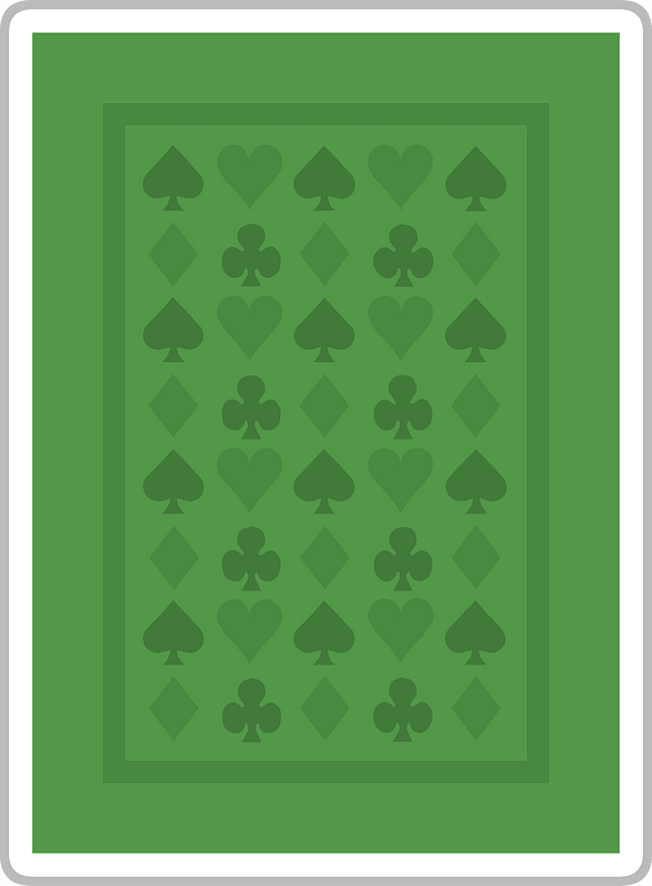 Green card back icon. Free download transparent .PNG | Creazilla