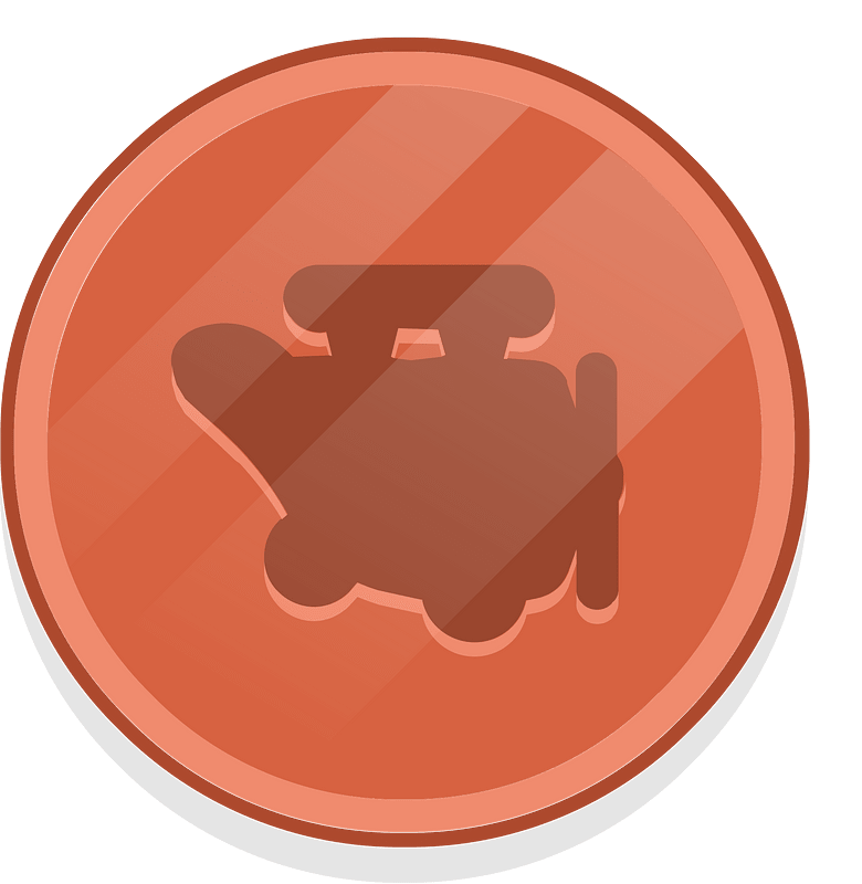 Red coin icon. Free download transparent .PNG | Creazilla
