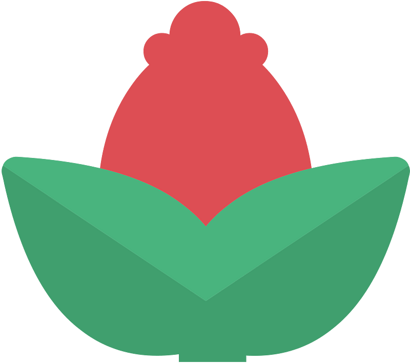 Red flower icon. Free download transparent .PNG | Creazilla