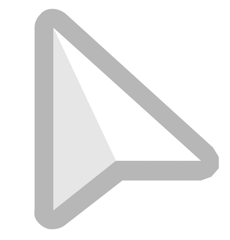 Grey pointer icon. Free download transparent .PNG | Creazilla