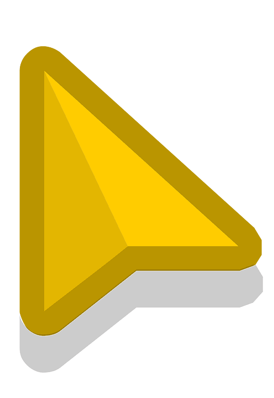 Yellow pointer icon. Free download transparent .PNG | Creazilla