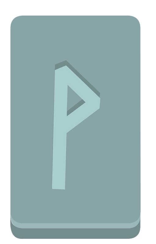 Blue rectangle rune icon. Free download transparent .PNG | Creazilla