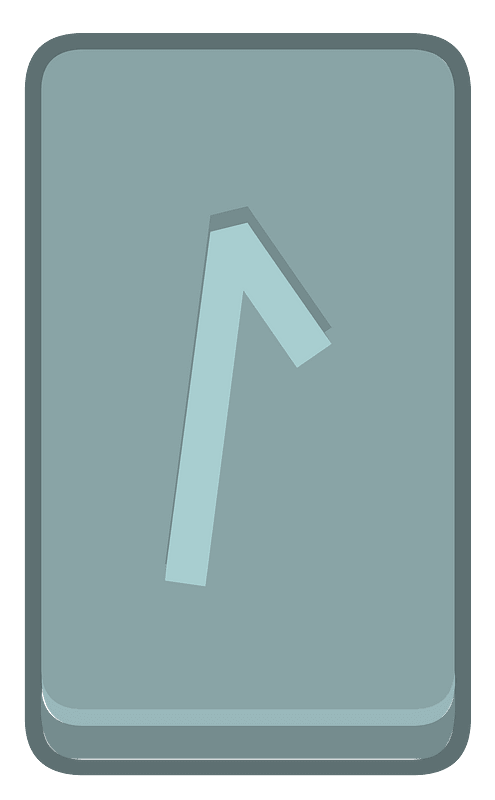 Blue rectangle outlined rune icon. Free download transparent .PNG ...