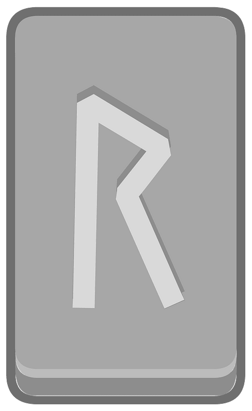 Grey rectangle outlined rune icon. Free download transparent .PNG ...