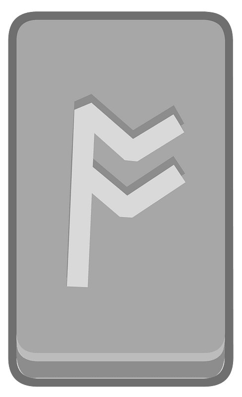 Grey rectangle outlined rune icon. Free download transparent .PNG ...