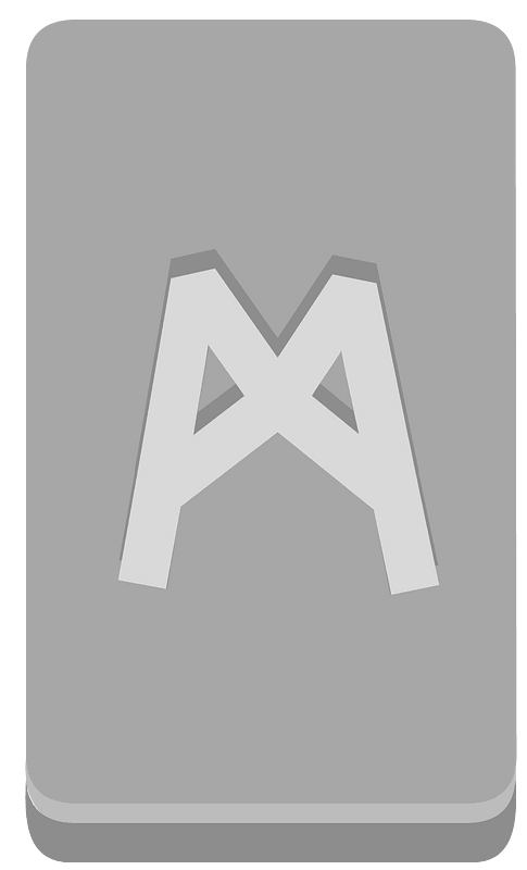 Grey rectangle rune icon. Free download transparent .PNG | Creazilla