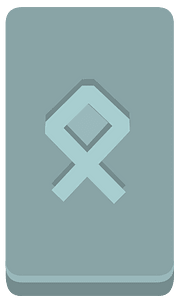 Blue rectangle rune icon. Free download transparent .PNG | Creazilla