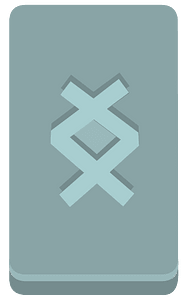 Blue rectangle rune icon. Free download transparent .PNG | Creazilla