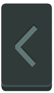 Black rectangle rune icon. Free download transparent .PNG | Creazilla