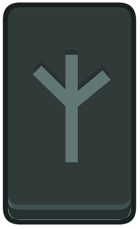 Black rectangle outlined rune icon. Free download transparent .PNG ...