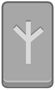 Grey rectangle outlined rune icon. Free download transparent .PNG ...