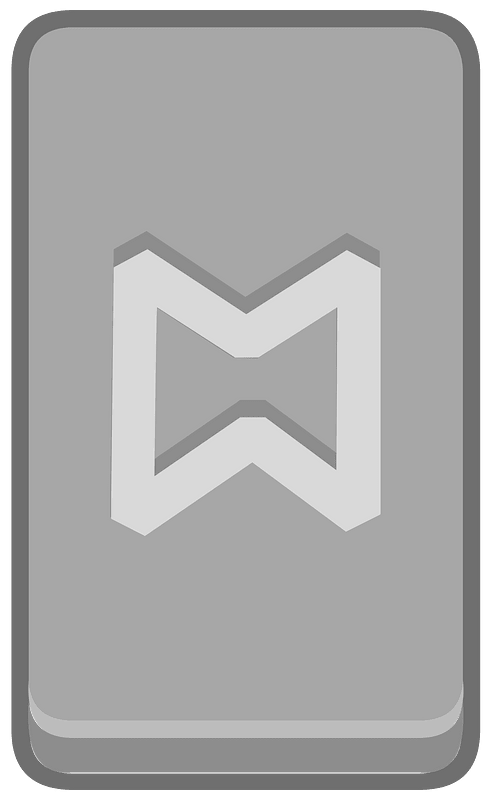 Grey rectangle outlined rune icon. Free download transparent .PNG ...
