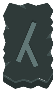 Black rectangle rune icon. Free download transparent .PNG | Creazilla