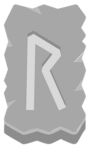 Grey rough rectangle rune icon. Free download transparent .PNG | Creazilla